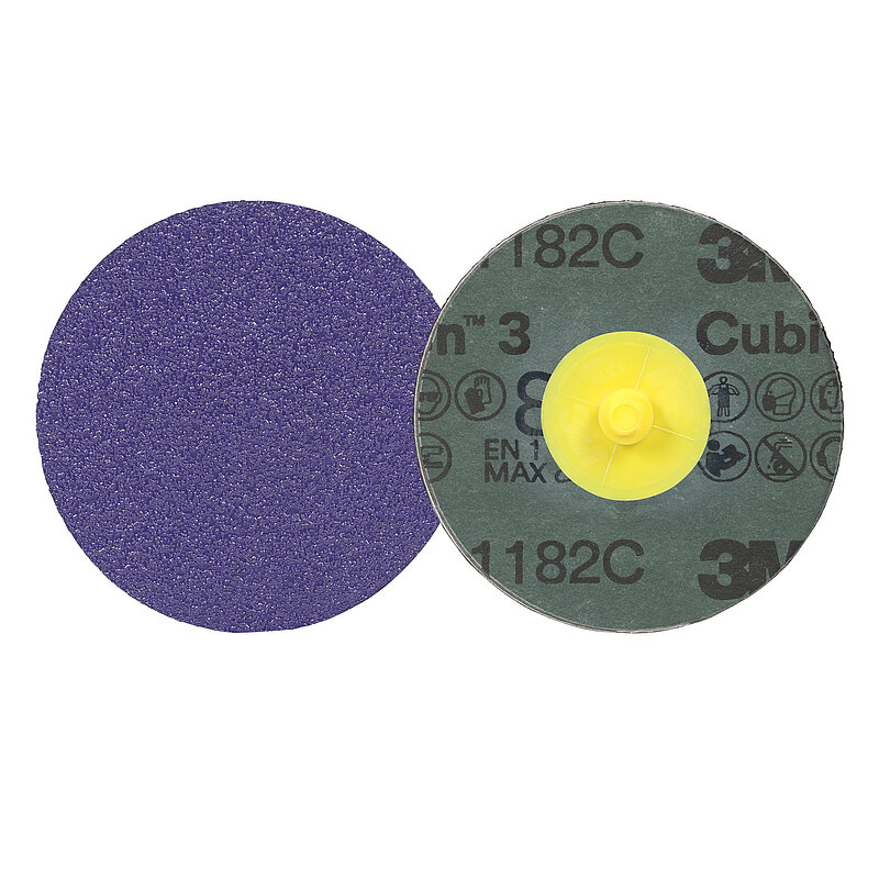3M Cubitron 3 Roloc Fiberscheibe 1182C, 80+, TR, Purple, 76 mm, 50 ...